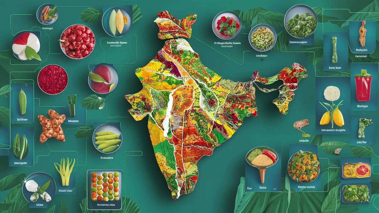 Major Crop Regions in India - Geographic Book